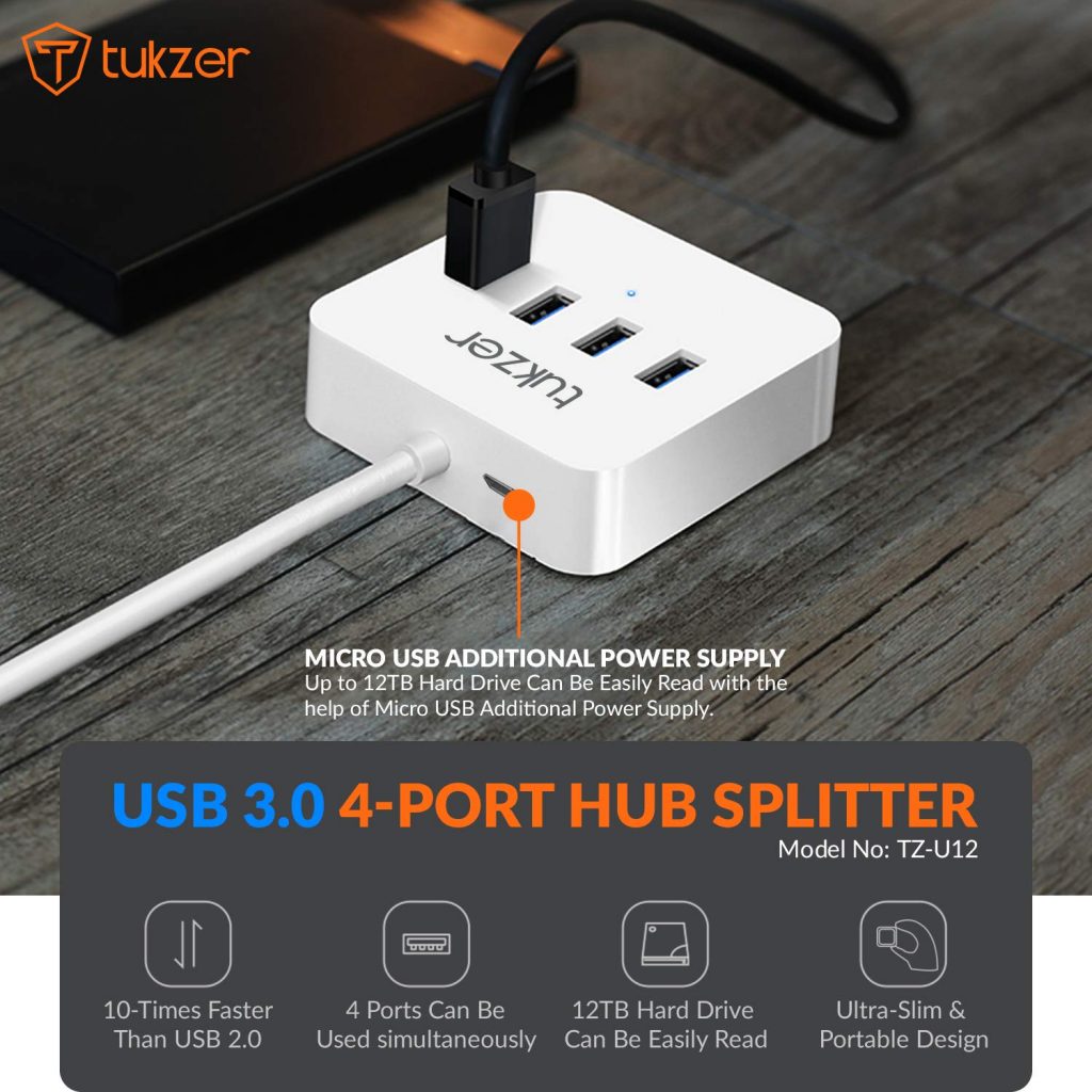 Tukzer 4-Port USB Hub (TZ-U12) - Tukzer