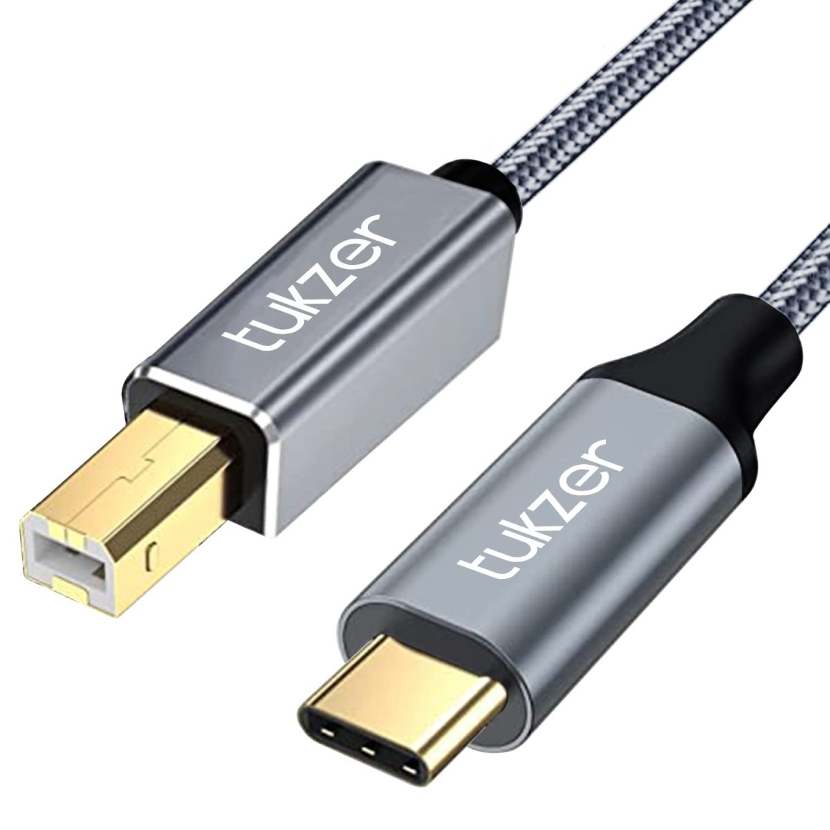 Tukzer High Speed USB Type C to USB B 2.0 Printer Cable Cord| - Tukzer