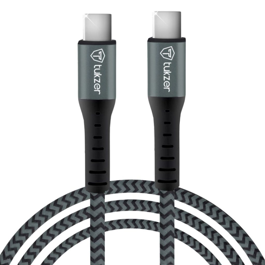 Tukzer Fast Charging USB C to USB C 100W 480 Mpbs Data Sync Nylon ...
